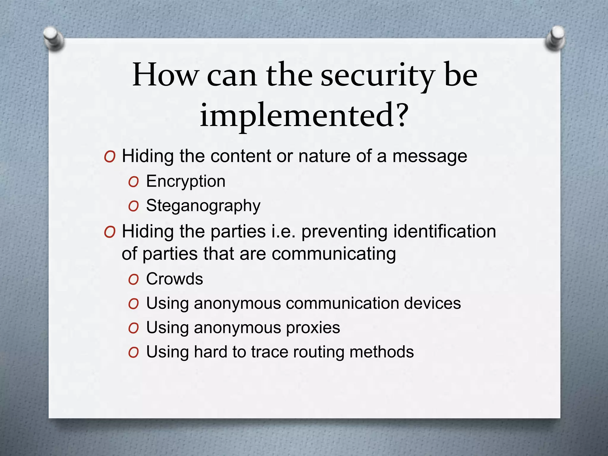 Secure communication | PPTX | Information and Network Security | Computing