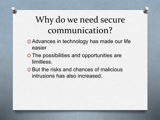 Secure communication | PPTX