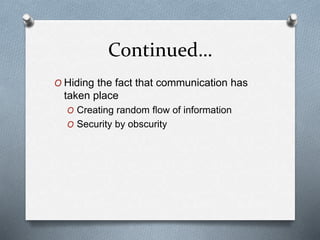 Secure communication | PPTX