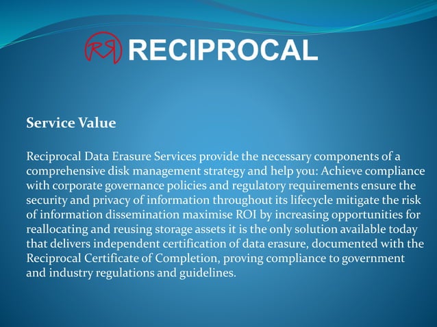 Secure Data Erasure Ppt