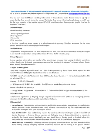 Secure Data Sharing For Dynamic Groups in Multi-Attorney Manner Using Cloud | PDF