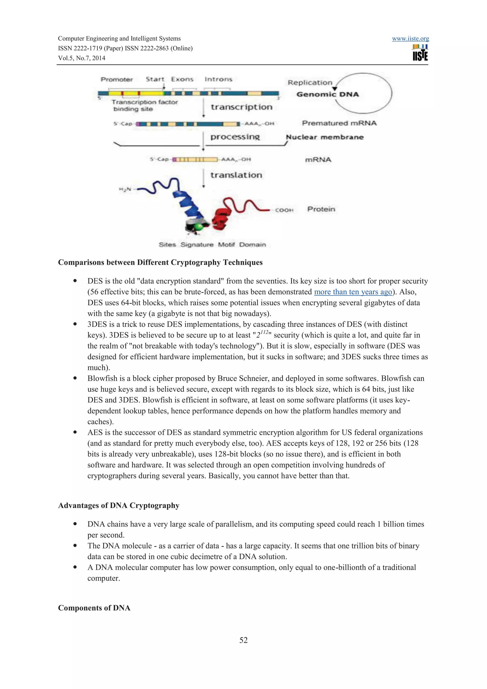 Secure Data Transmission Using Dna Encryption Pdf