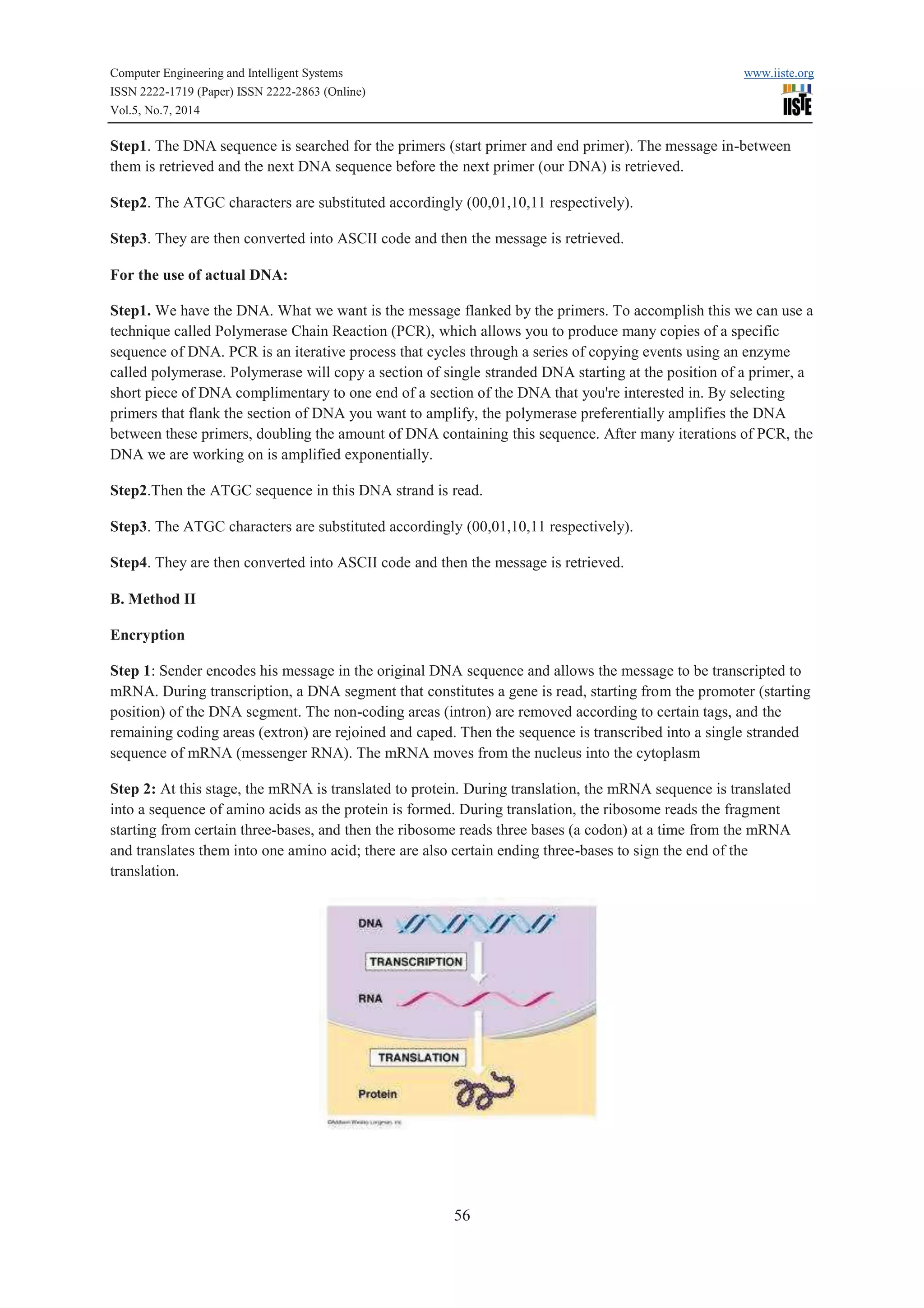 Secure Data Transmission Using Dna Encryption Pdf