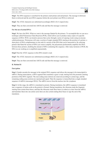 Secure data transmission using dna encryption | PDF