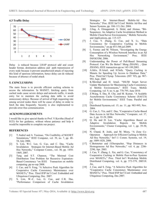 Secured client cache sustain for maintaining consistency in manets | PDF | Computer Networking ...