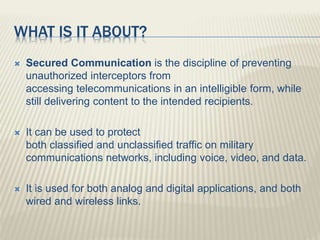 Secured communication | PPTX