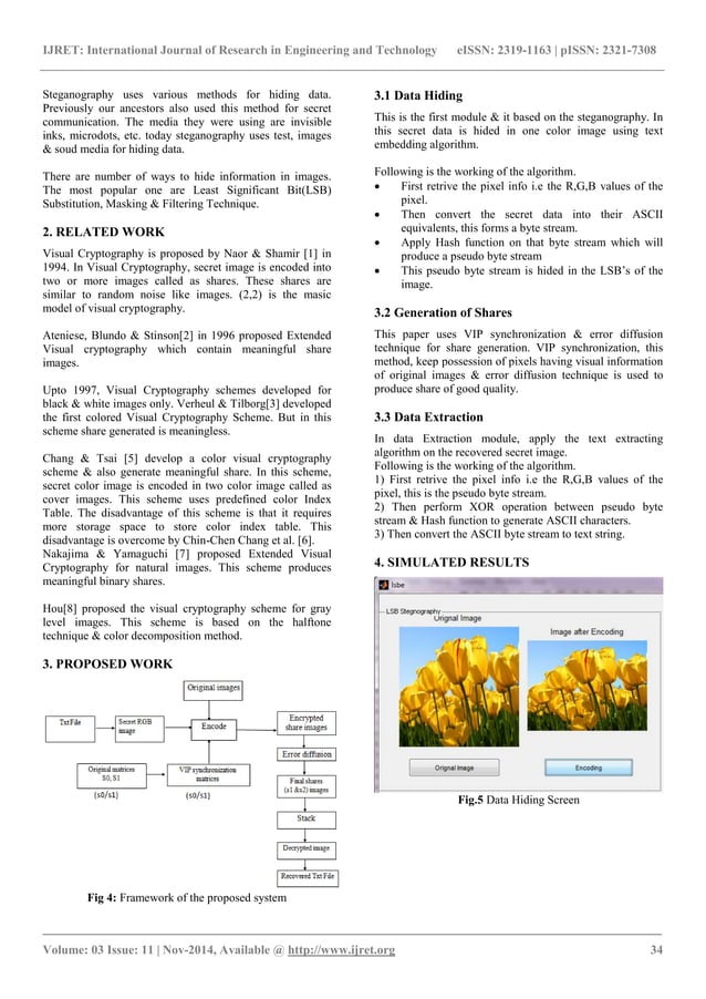 Secured data hiding by using extended visual cryptography | PDF