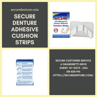 Secure Denture Adhesive Cushion Strips | PDF