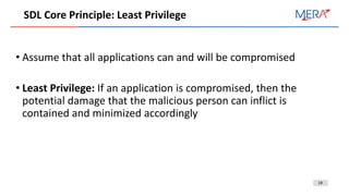 SDL: Secure design principles | PPTX