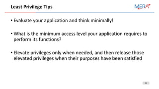 SDL: Secure design principles | PPTX