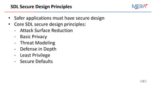 SDL: Secure design principles | PPTX