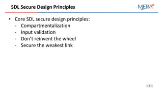 SDL: Secure design principles | PPTX