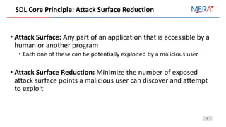 SDL: Secure design principles | PPTX