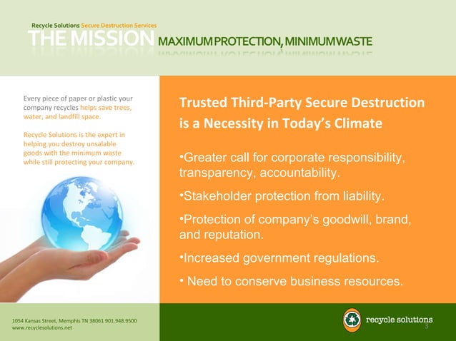 Secure destruction services | PPT