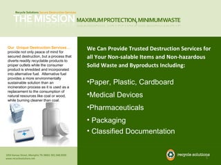 Secure destruction services | PPT