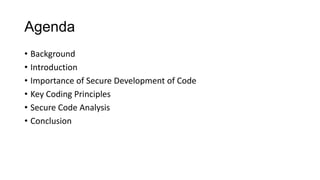 Secure development of code | PPTX
