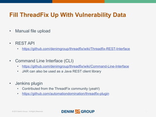 Secure DevOps with ThreadFix 2.3 | PDF | Web Development | Internet