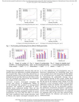 Secure Distributed Deduplication Systems with Improved Reliability | PDF