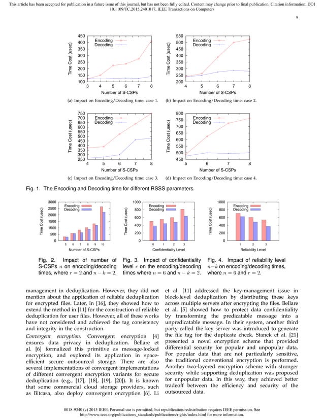 Secure Distributed Deduplication Systems with Improved Reliability | PDF Secure Distributed Deduplication Systems with Improved Reliability | PDF