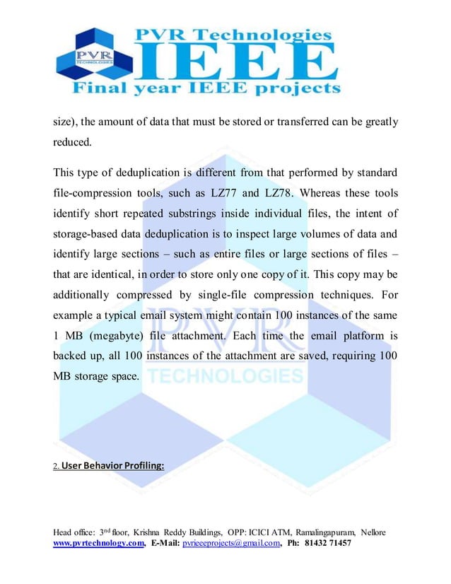 Secure distributed deduplication systems with improved reliability | PDF