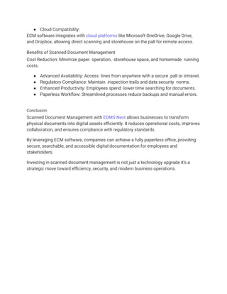 EDMS Next Secure Document Managementtttt | PDF
