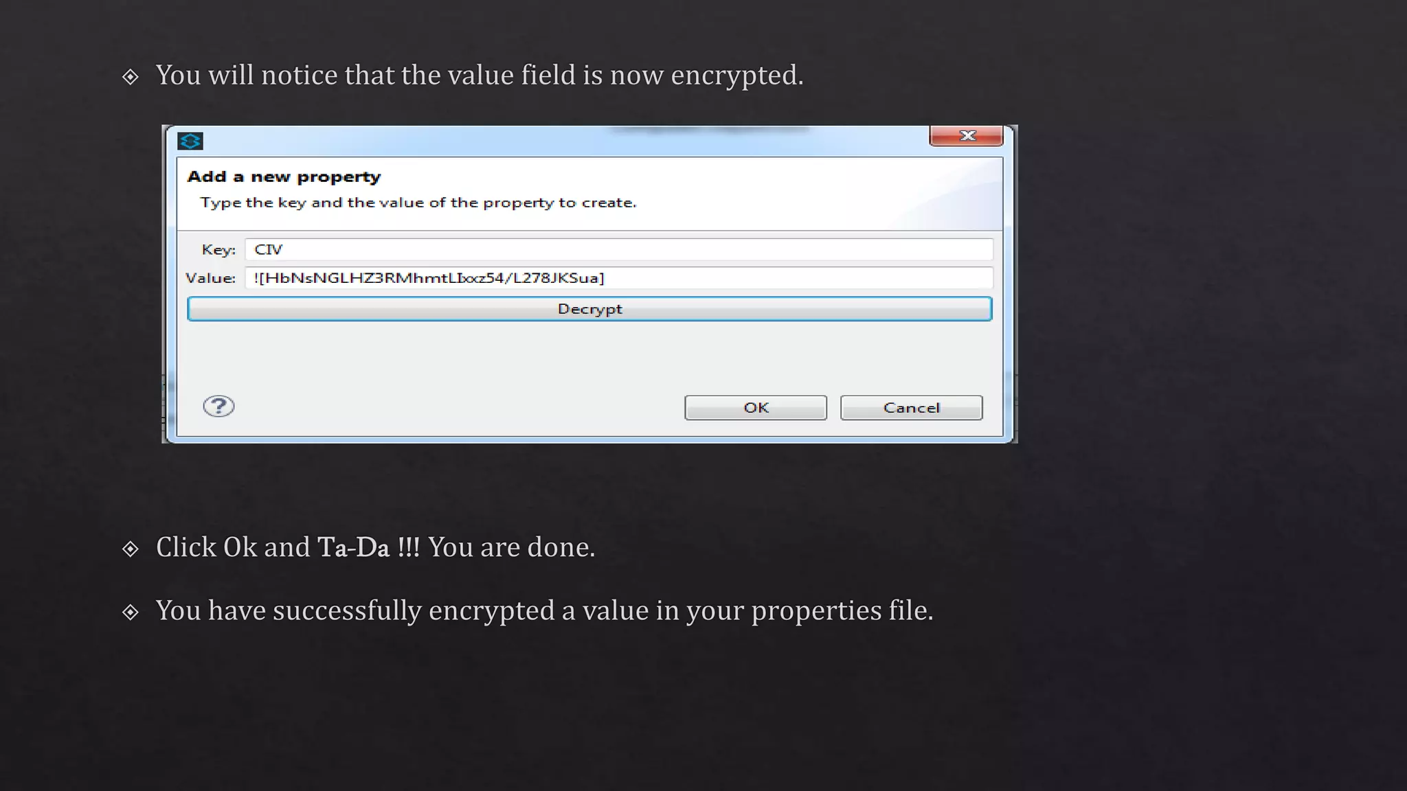 Secured properties file – mule | PPT