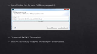 Secured properties file – mule | PPSX