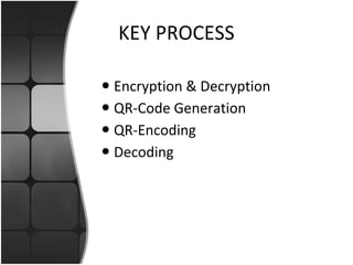 Secured qr code [Pankaj Jeswani and Team] | PPT | Free Download