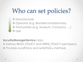 SecureDroid: An Android Security Framework Extension for Context-Aware policy Enforcement | PDF