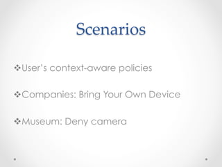 SecureDroid: An Android Security Framework Extension for Context-Aware policy Enforcement | PDF