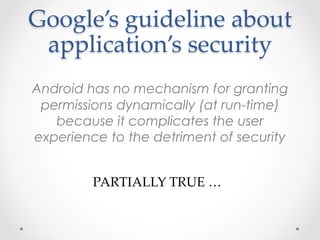 SecureDroid: An Android Security Framework Extension for Context-Aware policy Enforcement | PDF
