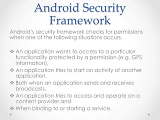 SecureDroid: An Android Security Framework Extension for Context-Aware ...
