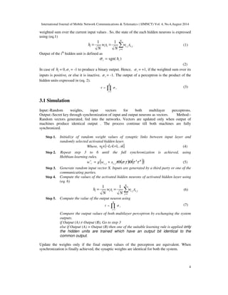 Secured transmission through multi layer perceptron in wireless communication (stmlp) | PDF