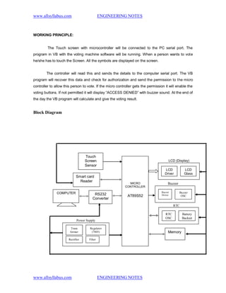 Secured voting machine with touch screen & smart card | PDF