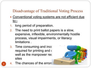 Secure e voting system | PPTX
