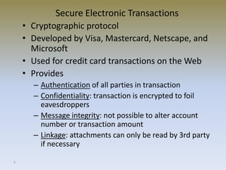 Secure electronic transaction | PPSX