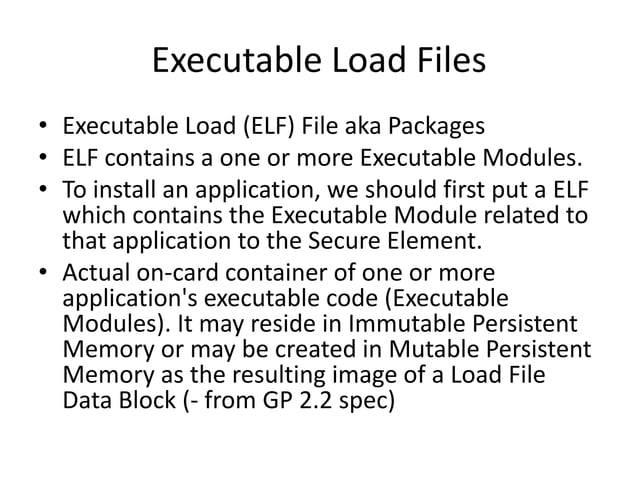 Secure element content | PDF | Operating Systems | Computer Software ...