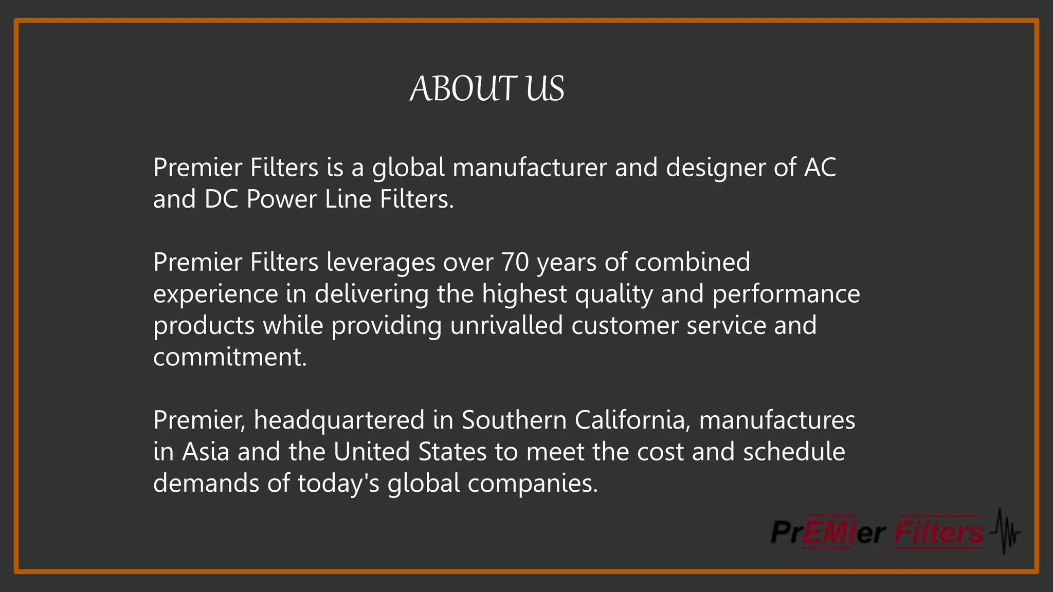 SECURE FACILITY SCIF EMI POWER LINE FILTERS | PPTX