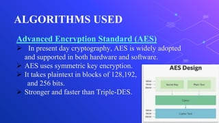 secure file storage on cloud using hybrid Cryptography ppt.pptx