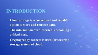 secure file storage on cloud using hybrid Cryptography ppt.pptx