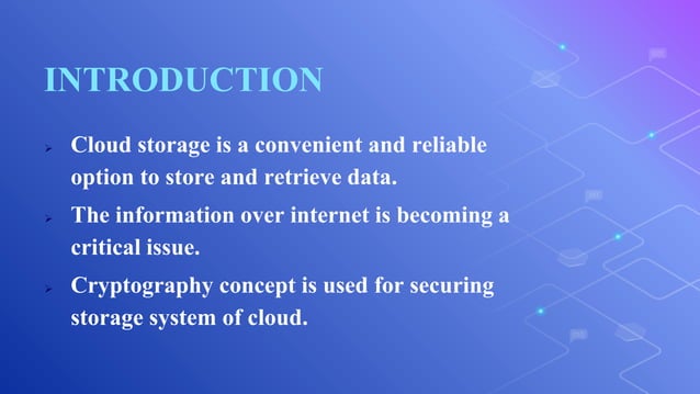 Secure File Storage On Cloud Using Hybrid Cryptography Pptpptx Cloud Computing Internet
