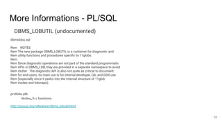 Securefile LOBs | PPT
