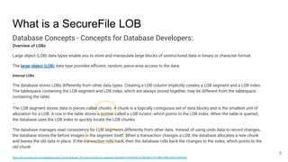 Securefile LOBs | PPT