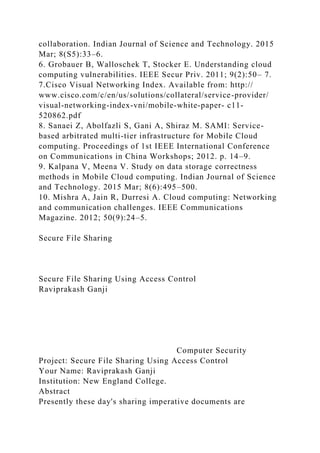 Secure File SharingSecure File Sharing Using Access Contro.docx