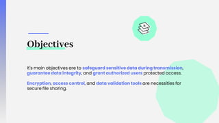 Design and Implementation of a Secure File Sharing Transfer | PPTX