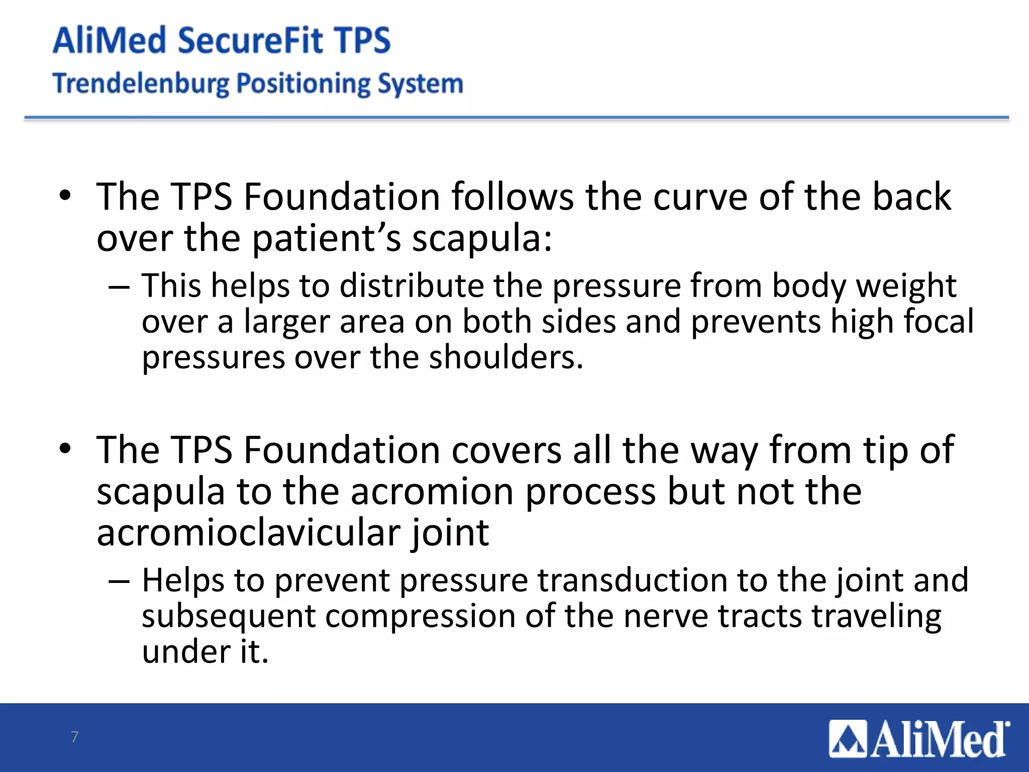 Secure Fit TPS - Trendelenburg Positioning System | PPTX