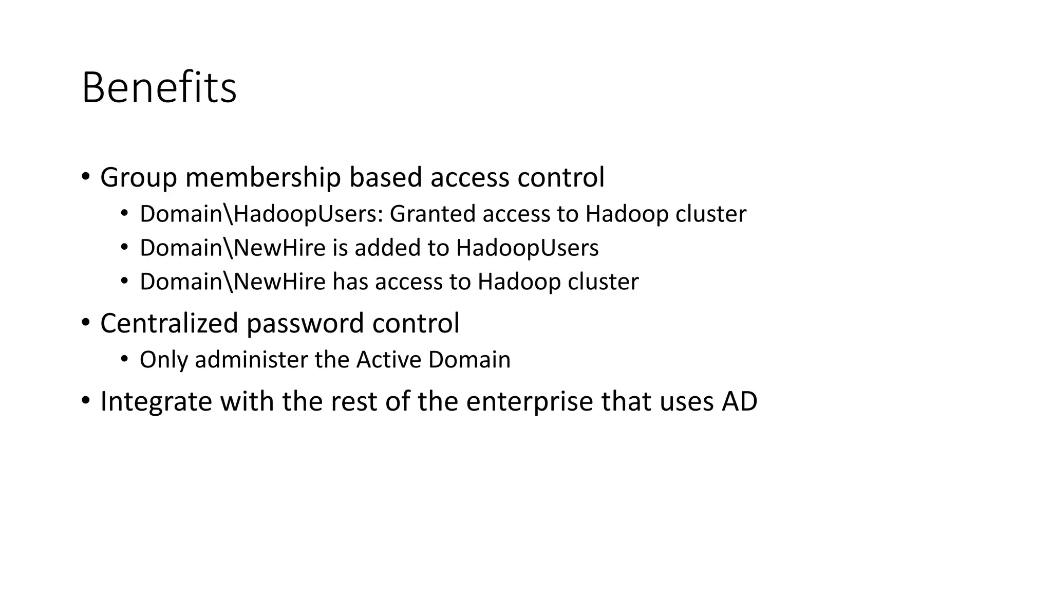 Secure Hadoop Clusters On Windows Platform Ppt