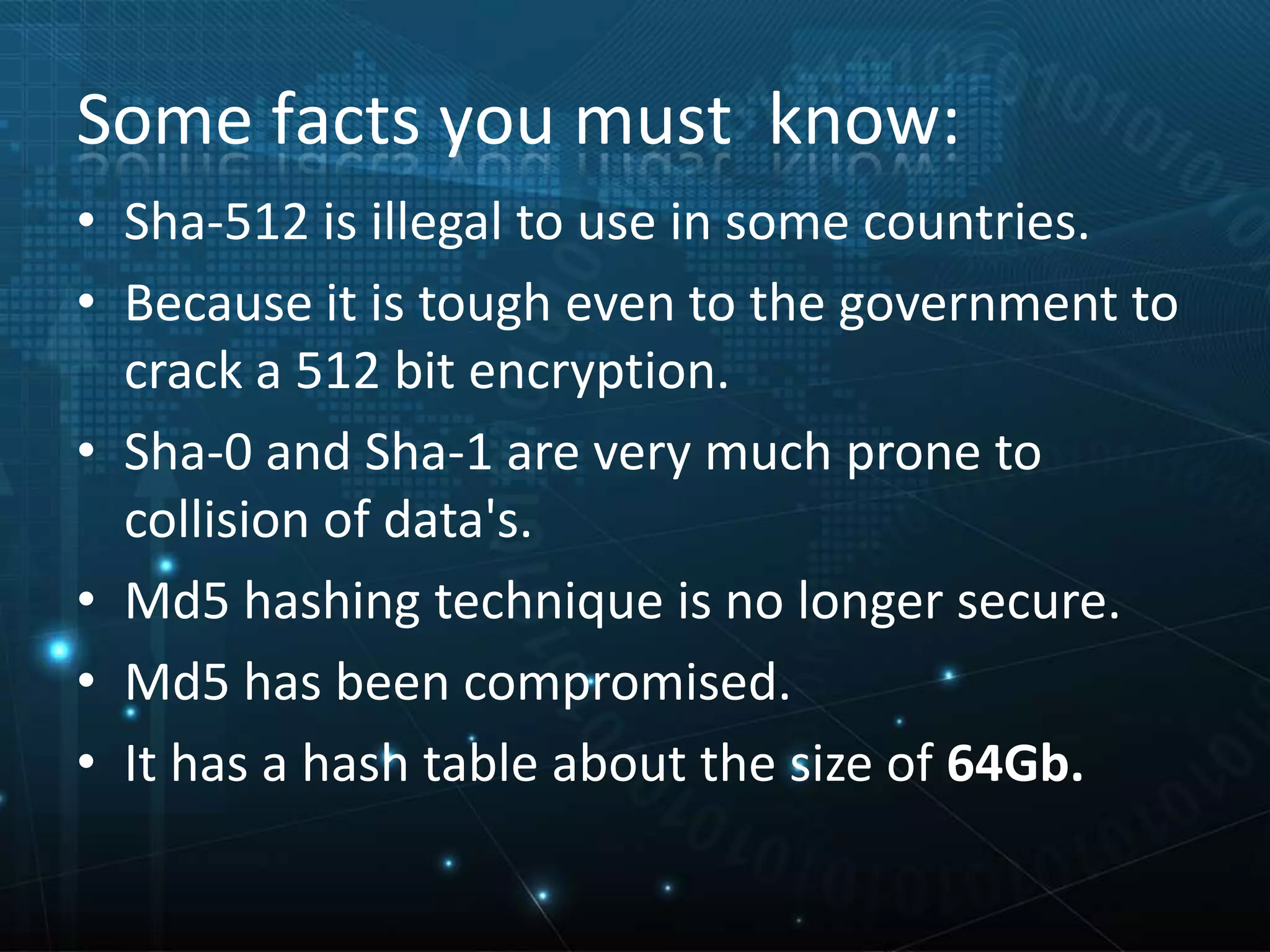 Secure Hashing Techniques - Introduction | PPTX | Programming Languages | Computing