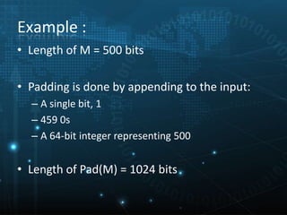Secure Hashing Techniques - Introduction | PPTX