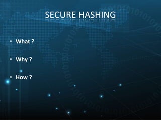 Secure Hashing Techniques - Introduction | PPTX | Programming Languages | Computing